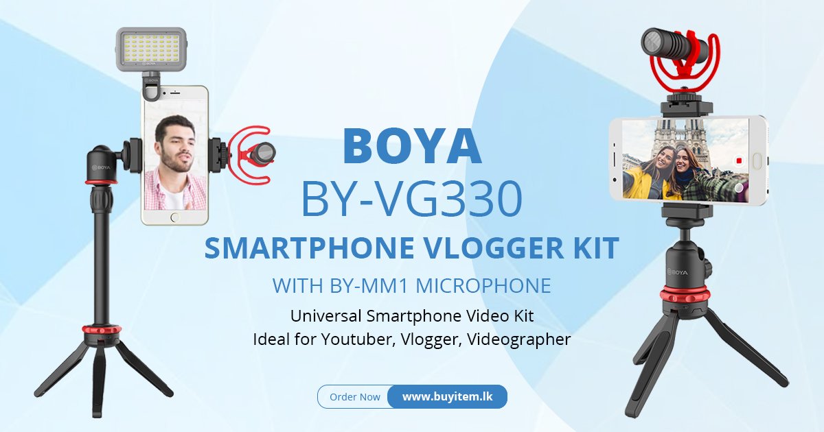 BOYA BY-VG330 Smartphone Vlogger Kit with BY-MM1 Mic